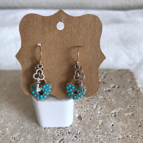 Jewelry | Lock Key Charm Earrings | Poshmark